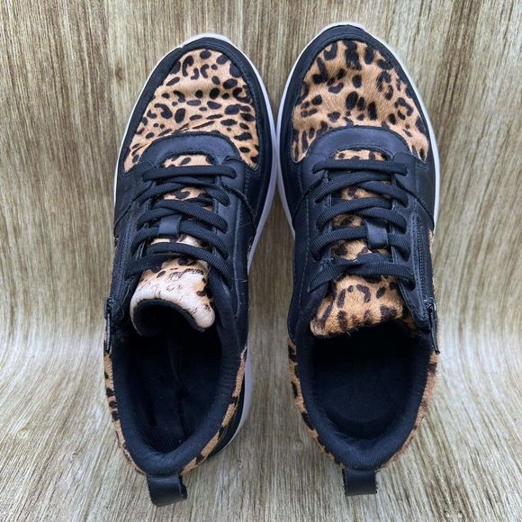 Vionic | Shoes | Vionic Womens Remi Casual Sneaker Leopard Print Cow ...